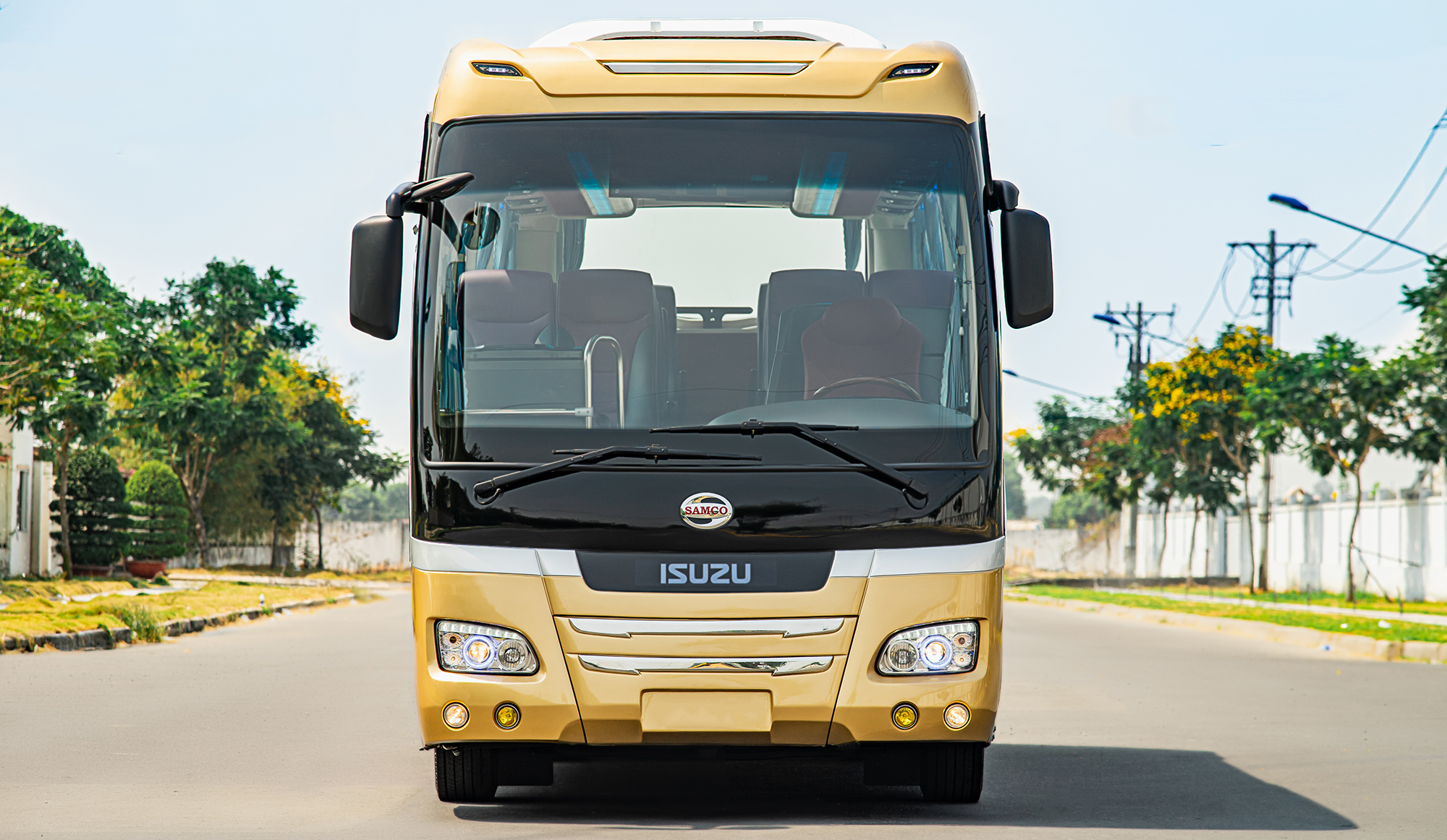 Samco Growin bầu hơi máy đẩy Isuzu 29 – 34 chỗ ngồi